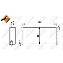 NRF W&auml;rmetauscher, Innenraumheizung EASY FIT 54240 f&uuml;r Mercedes
