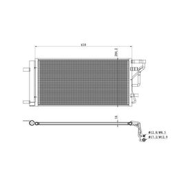 NRF Kondensator, Klimaanlage 350491 f&uuml;r HYUNDAI
