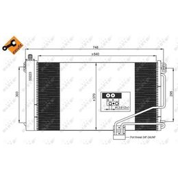 NRF Kondensator, Klimaanlage EASY FIT 350219 f&uuml;r Mercedes