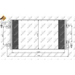 NRF Kondensator, Klimaanlage EASY FIT 35485 f&uuml;r Vaughall NISSAN RENAULT