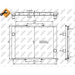 NRF Kondensator, Klimaanlage EASY FIT 35887 f&uuml;r RENAULT