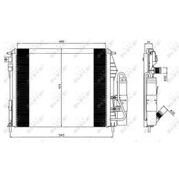 NRF Kondensator, Klimaanlage 35547 f&uuml;r RENAULT