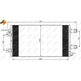 NRF Kondensator, Klimaanlage EASY FIT 35880 f&uuml;r Vaughall NISSAN RENAULT