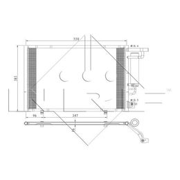 NRF Kondensator, Klimaanlage 350396 f&uuml;r Ford