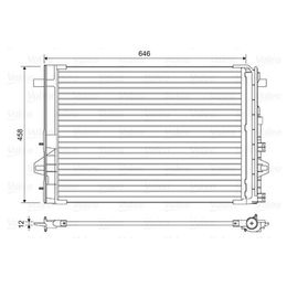 Valeo Kondensator, Klimaanlage 814035 f&uuml;r Mercedes INFINITI