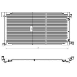 NRF Kondensator, Klimaanlage 350449 f&uuml;r TOYOTA