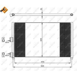 NRF Kondensator, Klimaanlage EASY FIT 35502 f&uuml;r LANCIA