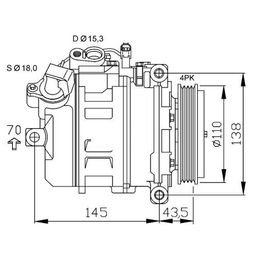 NRF Kompressor, Klimaanlage EASY FIT 32520 f&uuml;r BMW