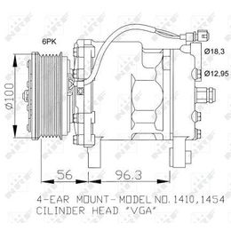NRF Kompressor, Klimaanlage EASY FIT 32065 f&uuml;r VW