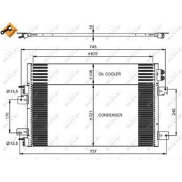 NRF Kondensator, Klimaanlage EASY FIT 350031 f&uuml;r JEEP