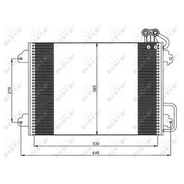 NRF Kondensator, Klimaanlage EASY FIT 35340 f&uuml;r RENAULT
