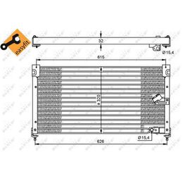 NRF Kondensator, Klimaanlage 35348 f&uuml;r HONDA ROVER