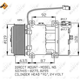 NRF Kompressor, Klimaanlage EASY FIT 32705