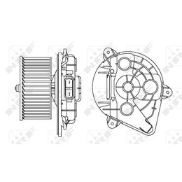 NRF Innenraumgebl&auml;se 34156 f&uuml;r Opel Vaughall NISSAN RENAULT