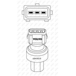 NRF Druckschalter, Klimaanlage 38934 f&uuml;r Volvo JAGUAR LAND ROVER