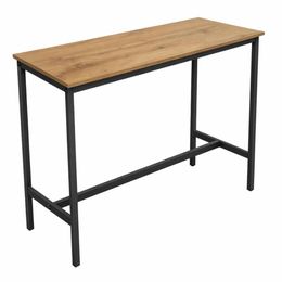 Begryf Bartisch, Schwarz, Erle, Holzwerkstoff, Metall, Rechteckig,Rechteckig, 100x90x40 cm, Esszimmer, Barm&ouml;bel, Bartische