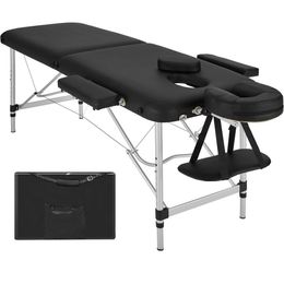 TecTake Massageliege, Schwarz, Metall, 60x89x205 cm, Freizeit, Wellness, K&ouml;rperpflege, Wohlf&uuml;hlprodukte