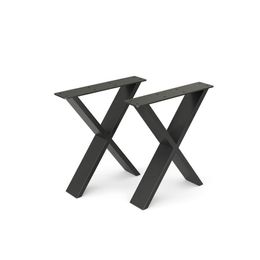 VICCO Tischbeine, Schwarz, Metall, 40x42x8 cm, Esszimmer, Tische, Esstische, Tischsysteme, Tischgestell