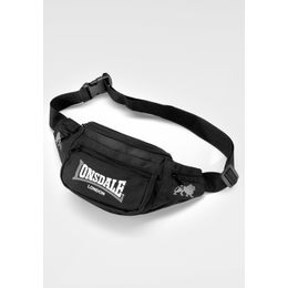 G&uuml;rteltasche Lonsdale "HIP", Herren, Gr. B/H/T: 20cm x 11cm x 7cm, schwarz, Canvas, Polyester, unifarben, Taschen G&uuml;rteltasche, mit Rei&szlig;verschlusstaschen, pflegeleicht, schnell trocknend