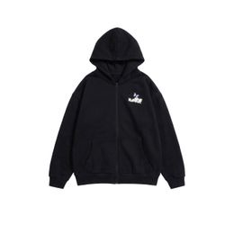 Shirtjacke Just Rhyse "Just Rhyse Just Rhyse Glow Zip Hoodies", Damen, Gr. XL, schwarz, 100% Baumwolle, bedruckt, relaxed fit, ohne Ausschnitt, Shirts Shirtjacke