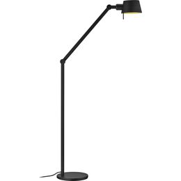Stehlampe "MEDO", schwarz, 1, H: 93cm, 1 Stk., HELL H&Ouml;LLISCH GUTES LICHT, Leuchten, Fusstrittschalter, In der H&ouml;he einstellbar, Stehlampe
