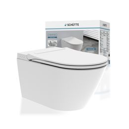 Sch&uuml;tte Dusch-WC SCH&Uuml;TTE, wei&szlig;, B:37,5cm H:46cm T:59,5cm, WCs, Dusch-WC, Wandh&auml;ngend, sp&uuml;lrandlos, Ges&auml;&szlig;- & Ladydusche, LED
