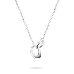 Kette mit Anh&auml;nger Tamaris "Schmuck Geschenk Edelstahl Halskette Organic Shapes", silber (silberfarben), Halsketten, Damen, Edelstahl, L: 45 B: 3mm, B:3mm