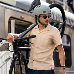Fahrradhelm Abus "XOXO" Gr. S, grau (grau (cool grau)), Helme, S Kopfumfang: 51cm - 55cm