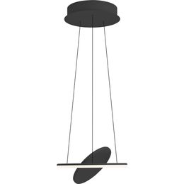 LED Pendelleuchte "HALEY", schwarz, 2, &Oslash; 35cm, 1 Stk., HELL H&Ouml;LLISCH GUTES LICHT, Leuchten, B-Link Fernbedienung, CCT, Stufenlos h&ouml;henverstellbar, LED Pendelleuchte