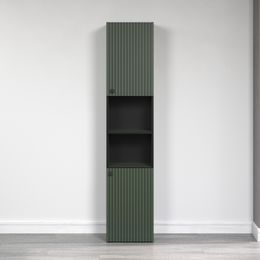 Hochschrank Welltime "Amrum", gr&uuml;n, B:40cm H:186cm T:31cm, Schr&auml;nke, Hochschrank, Badezimmerschrank mit und ohne Schublade - (B/T/H) 40-70/31/186 cm