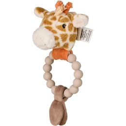 Greifling Sterntaler "Giraffe Kaya Ring", braun (goldbraun), Greifspielzeug, KinderH:17cm, Baumwolle, Polyester, mit Rassel, H:17cm