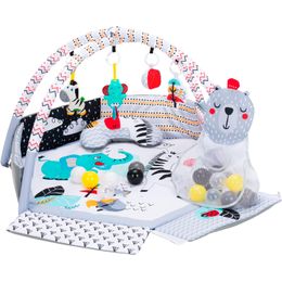 Spielbogen fillikid "Aktivbogen - Spielematte mit B&auml;lle, grau", grau, Spielb&ouml;gen, Baby, Polyester