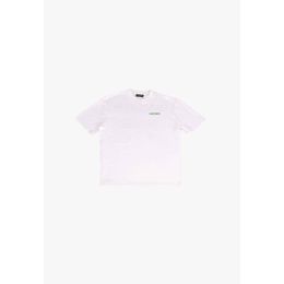 T-Shirt DROPSIZE "Dropsize HEAVY OVERSIZE GARDEN GROVE T-SHIRT", Jungen, Gr. M, wei&szlig; (cream wei&szlig;), 100% Baumwolle, bedruckt, oversize, Rundhals, Shirts T-Shirt