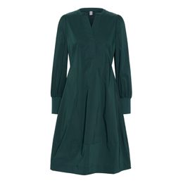 Midikleid Culture "Kleid CUantoinett", Damen, Gr. S, N-Gr, gr&uuml;n (botanical garden), Obermaterial: 65% Baumwolle CO. 33% Polyester PES. 2% Elasthan EL., Kleider Midikleid