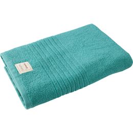 Duschtuch Dyckhoff "Nature", blau (ozean), B:70cm L:140cm, Frottier, Obermaterial: 100% Baumwolle, Handt&uuml;cher