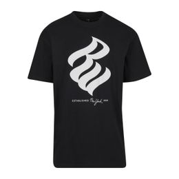 T-Shirt Rocawear "Rocawear Herren Rocawear BigLogo T-Shirt", Jungen, Gr. S, schwarz, wei&szlig;, 100% Baumwolle, bedruckt, relaxed fit, Rundhals, Shirts T-Shirt