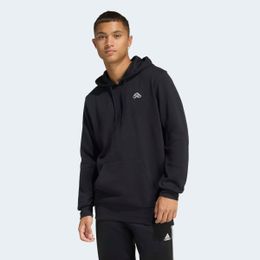 Kapuzensweatshirt adidas Sportswear "M S SLIDE TR H", Herren, Gr. L, schwarz, Obermaterial: 55% Baumwolle, 36% Polyester, 9% Viskose, normal, Rundhals, angesetztes B&uuml;ndchen, Sweatshirts, mit Kapuze