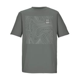 T-Shirt Killtec "KOS 187 MN TSHRT", Jungen, Gr. L, grau (mittelgrau), Obermaterial: 94% Polyester, 6% Elasthan, Rundhals, Shirts T-Shirt, Leichtes, atmungsaktives Herren T-Shirt mit Stretch und Print