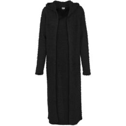 Urban Classics Damen Cardigan "Urban Classics Damen Ladies Hooded Feather Cardigan"schwarz, Gr. XL, unifarben, 51% Polyamid, 49% Polyacryl,