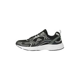 Bootsschuh Kappa "Kappa Low shoe KMLogo", Herren, Gr. 37, Normalschaft, schwarz, grau bise, Obermaterial: 60% Polyester, 40% Polyurethan, Schuhe Bootsschuh