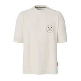 JOOP! T-Shirt JOOP JEANS "Rovenor", Jungen, Gr. L, natural, Single Jersey, Obermaterial: 100% Baumwolle, unifarben, Rundhals, Shirts T-Shirt, normale Passform, gro&szlig;er R&uuml;ckenprint