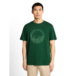T-Shirt Tom Tailor, Jungen, Gr. L, garden gr&uuml;n, Single Jersey, Obermaterial: 100% Baumwolle, bedruckt, regular fit normal, Rundhals, Shirts T-Shirt, mit Print