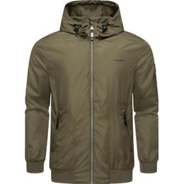Outdoorjacke Ragwear "Stewie II", Herren, Gr. M (50), gr&uuml;n (olivgr&uuml;n), Obermaterial: 100% Polyester. Futter: 100% Polyester, gerade h&uuml;ftbedeckend, &Auml;rmel ohne &Auml;rmelschlitz Rippstrickb&uuml;ndchen, Jacken Outdoorjacke, stylische Herren &Uuml;bergangsjacke mit gro&szlig;er Kapuze