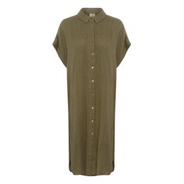 Midikleid Culture "Kleid CUelina", Damen, Gr. XL, N-Gr, gr&uuml;n (dusky gr&uuml;n), Obermaterial: 100% Baumwolle CO., Kleider Midikleid