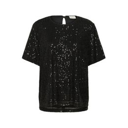 Kurzarmbluse Kaffe "Bluse kurzarm KAlila", Damen, Gr. M, schwarz (schwarz deep cc), Obermaterial: 100% Polyester PES., Blusen
