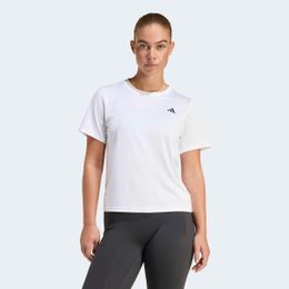 T-Shirt adidas Performance "WE MIN CREW TEE", Damen, Gr. L, wei&szlig;, Obermaterial: 93% Polyester, 7% Elasthan, Rundhals, Shirts T-Shirt, f&uuml;r Erwachsene, mit Rundhalsausschnitt, ohne Verschluss, aus Polyester