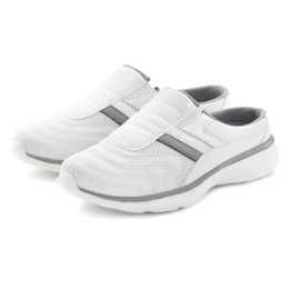 Sabot Vivance "Slip-On-Sneaker, Sneaker, Freizeitschuh, Halbschuh", M&auml;dchen, Gr. 37, wei&szlig; (wei&szlig;, hellgrau), Obermaterial: 100% Textilmaterial. Decksohle: 100% Textilmaterial. Futter: 100% Textilmaterial. Laufsohle: 100% Synthetik, Mesh, Basic, Schuhe Sabot, zum Reinschl&uuml;pfen Unisex VEGAN