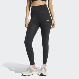 Damen Leggings "ESSENTIALS POLYESTER"schwarz, normal, gr., Gr. L, adidas originals, Obermaterial: 80% Polyester, 20% Elasthan, Hosen, f&uuml;r Sportmode
