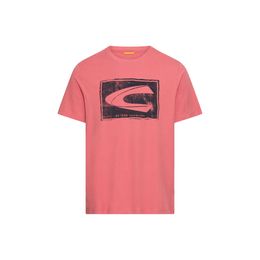 T-Shirt Camel Active, Jungen, Gr. XL, faded rot, Jersey, Obermaterial: 100% Baumwolle, bedruckt, normal h&uuml;ftbedeckend, Rundhals, Shirts T-Shirt, normale Passform, Kurzarm-Design, bedruckte Optik mit Logo-Print