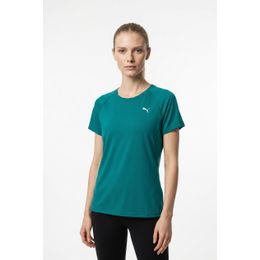 Laufshirt Puma "W RUN VELOCITY TEE (POLY)", Damen, Gr. L, emerald ice, Web, Obermaterial: 100% Polyester, regular fit normal, Rundhals, Shirts Laufshirt, ergonomische Schnittf&uuml;hrung, kurze &Auml;rmel, sportliches T-Shirt